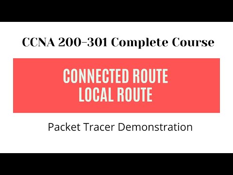 Connected Route and Local Route in Packet Tracer | show IP route