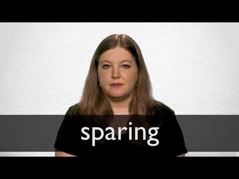 How to pronounce SPARING in British English