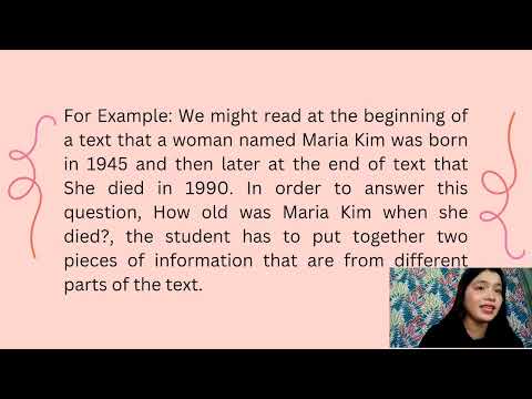 EL 122 LEVELS OF COMPREHENSION QUESTIONS