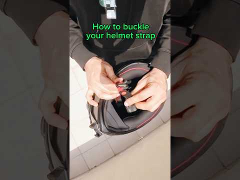 How to buckle your motorcycle helmet chin strap