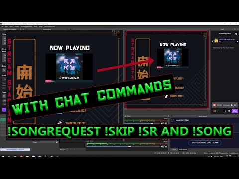 Add what's playing now to stream overlay plus chat commands streamelements