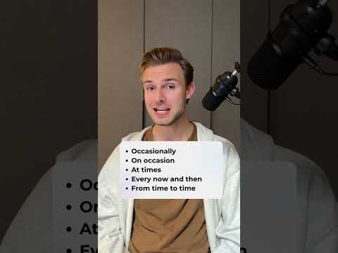 5 synonyms for the word SOMETIMES - how many do you know? #english