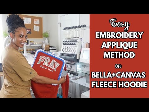 Easy Embroidery Applique Method | New Design on my MT 1501 15 Needle Embroidery Machine
