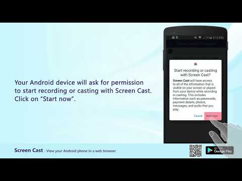 Screen Cast - View and Control Mobile on PC