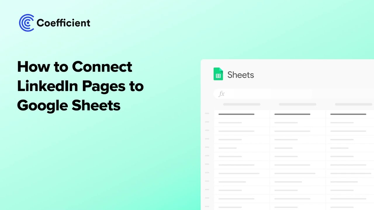 How to Connect LinkedIn Pages to Google Sheets