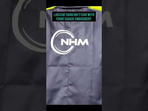 "Innovative Elegance: Elevate Your Supermarket Team's Look with Dark Grey Lab Coats "