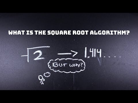 WHAT IS THE SQUARE ROOT ALGORITHM? How does the square root algorithm work and why | Nathan Dalaklis