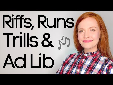 RIFFS, RUNS, TRILLS and AD LIBS in 5 Minutes!! Easy Explanation of VOCAL Musical Terminology