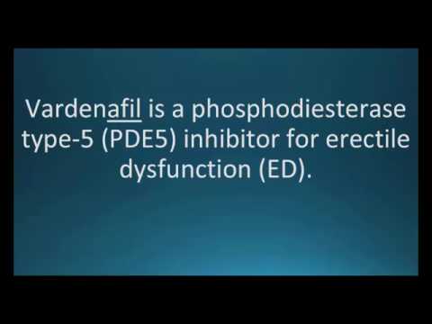 How to pronounce vardenafil (Levitra) (Memorizing Pharmacology Flashcard)