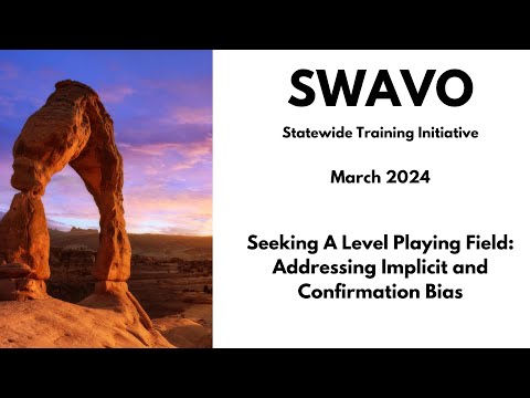 Seeking A Level Playing Field March 2024 SWAVO