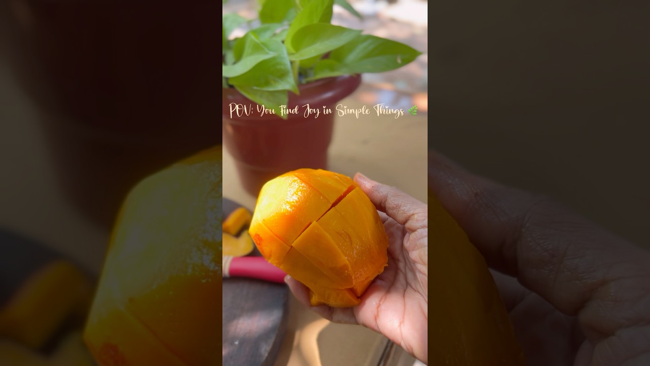 വീണ്ടുമൊരു peaceful lunch 🥗❤️A Mango, A Meal, A Peaceful Day 🥗 #lunch Aaliyahs little joys
