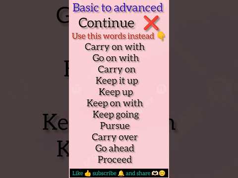 synonyms of continuous #stop saying continue #use new words#englishimproving#spokenenglish#synonyms