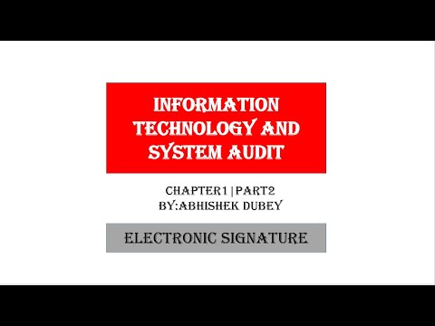 INFORMATION TECHNOLOGY AND SYSTEM AUDIT|CHAPTER1|PART2