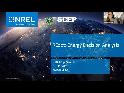 EECBG Energy Planning Webinar Series: REopt Web Tool Training