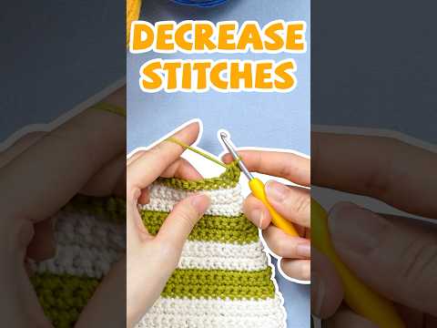 Learn how to decrease stitches to narrow your project, giving it more dimension #easycrochet