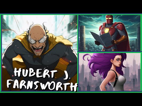 FUTURAMA characters reimagined as SUPERHERO | created with Midjorney