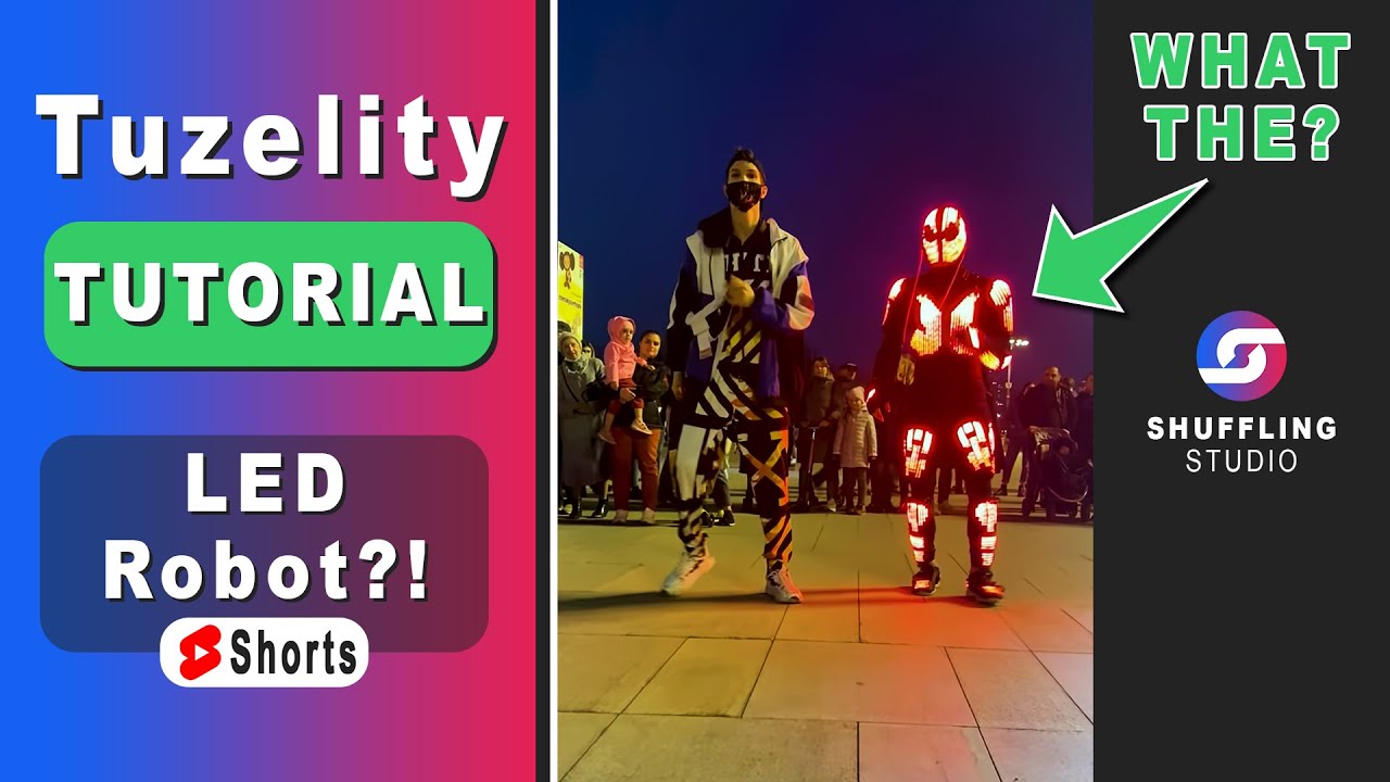 Tuzelity Dance Robot 😱 How to dance In a Club 🔥 Shuffle Dance Tutorial on a viral TikTok song 2023