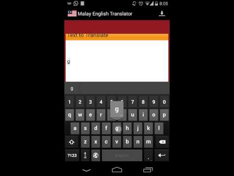 Malay English Translator
