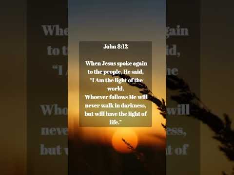 BIBLE VERSE JOHN 8:12