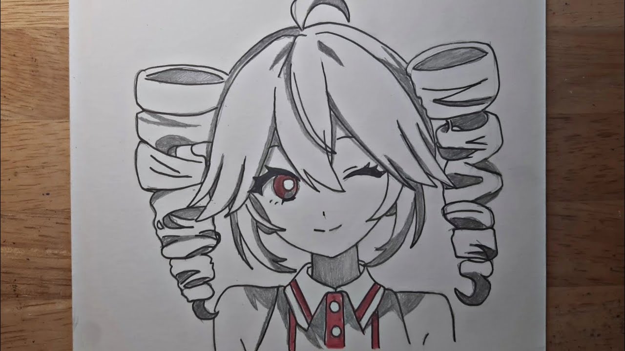 How to Draw Kasane Teto - Easy Anime Drawing Tutorial for Beginners | Anime Girl 