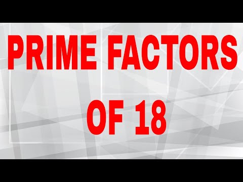 Prime factors of 18