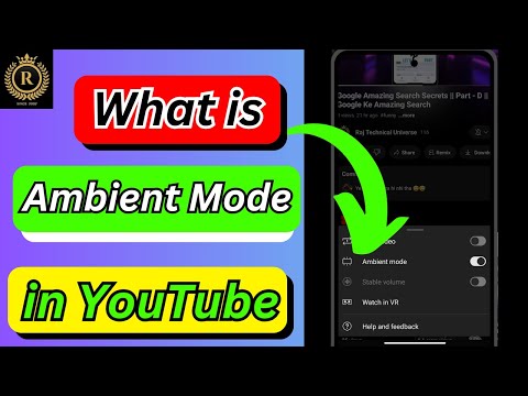 What Is Ambient Mode In Youtube || Youtube Me Ambient Mode Kya Hai