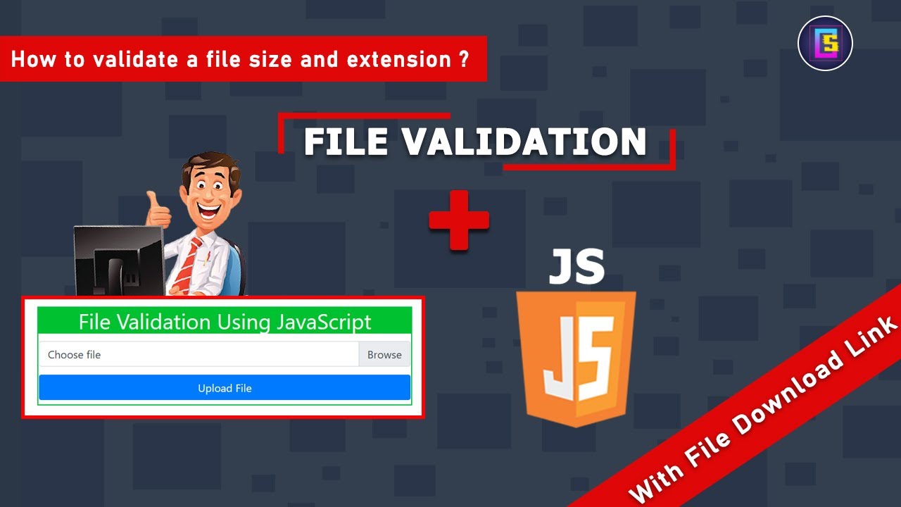How to validate file extension and size using JavaScript ? #codingstudio #coding_studio