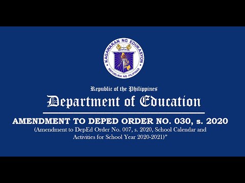 Bridging Of Learning Gaps DEPED Updated School Calendar 2021