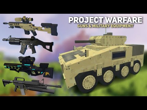 PROJECT WARFARE Addon [Guns and Military Equipment] Mod in Minecraft PE
