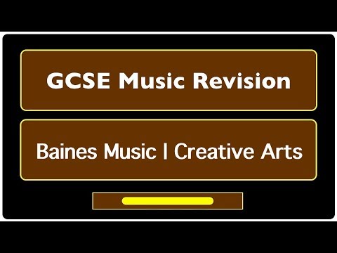 GCSE Music Revision - Key Vocabulary Part 1