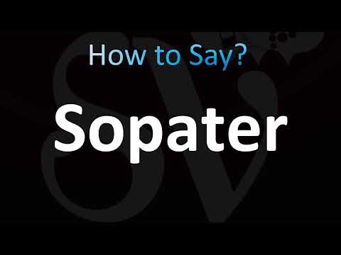 How to Pronounce Sopater