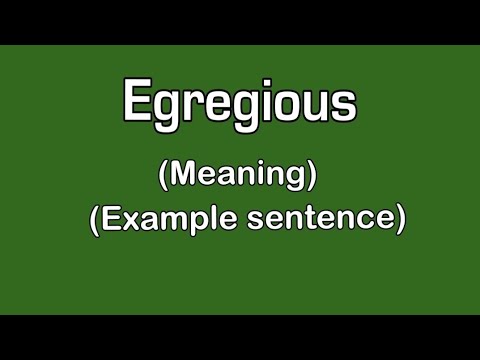 Egregious meaning in urdu /hindi |How to pronounce Egregious |Egregious in sentence |Egregious means