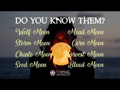 Names of the Full Moon (Wolf, Harvest, Blood Moon) What are They?