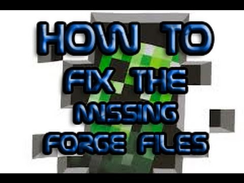 How to - Fix the "Libraries" missing files error (Forge)