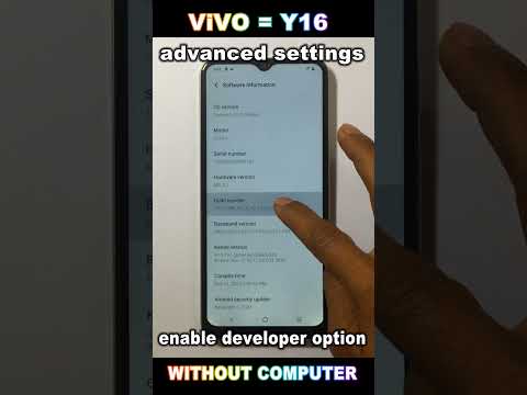 how to enable developer option vivo y16 advanced developer settings 2025 new #smartphone