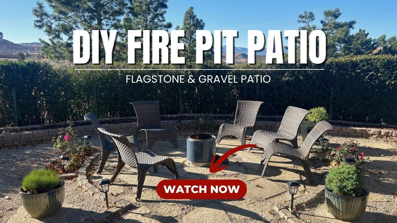DIY Fire Pit Patio Seating Area
