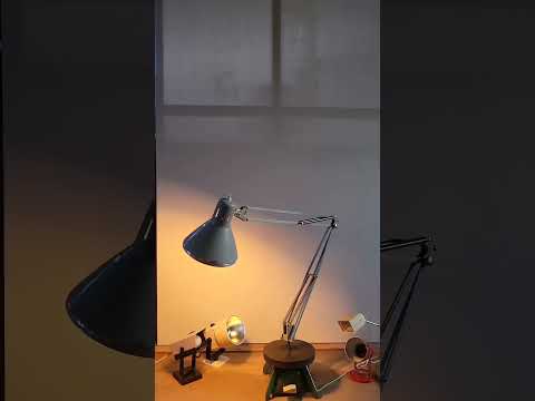 Upcycled vintage Rijo architect lamp