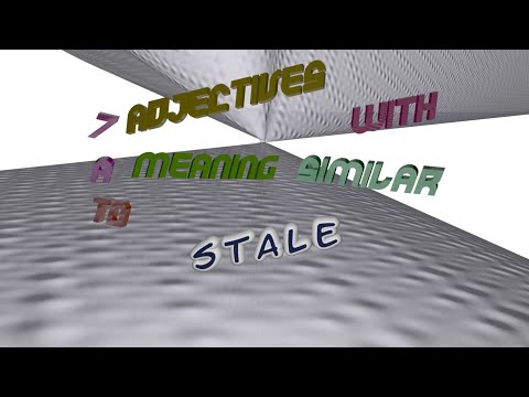 stale - 8 adjectives meaning stale (sentence examples)
