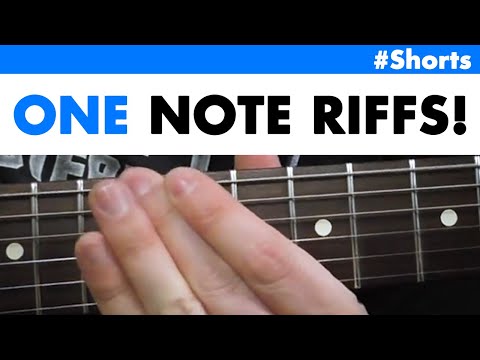 Why You Should Play ONE Note Riffs.. #Shorts