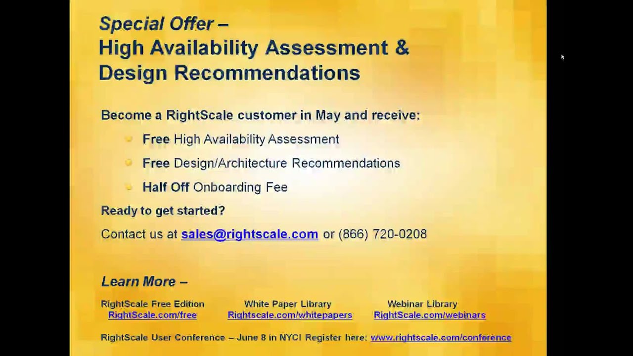 High Availability in the Cloud: Architectural Best Practices