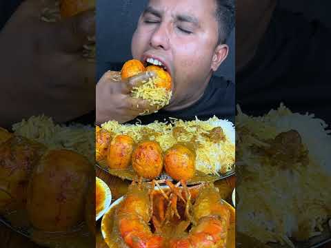 3 egg with big bite eating #shorts