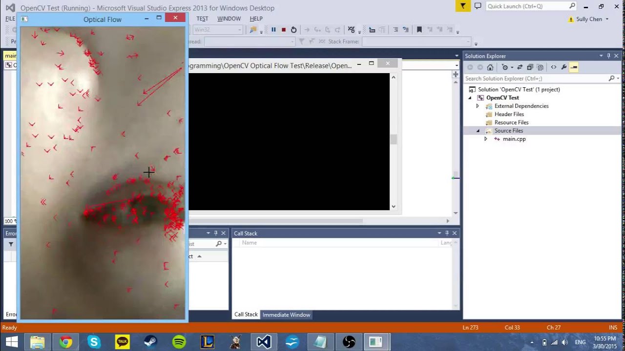 Controlling Cursor With Eye Movement Using OpenCV