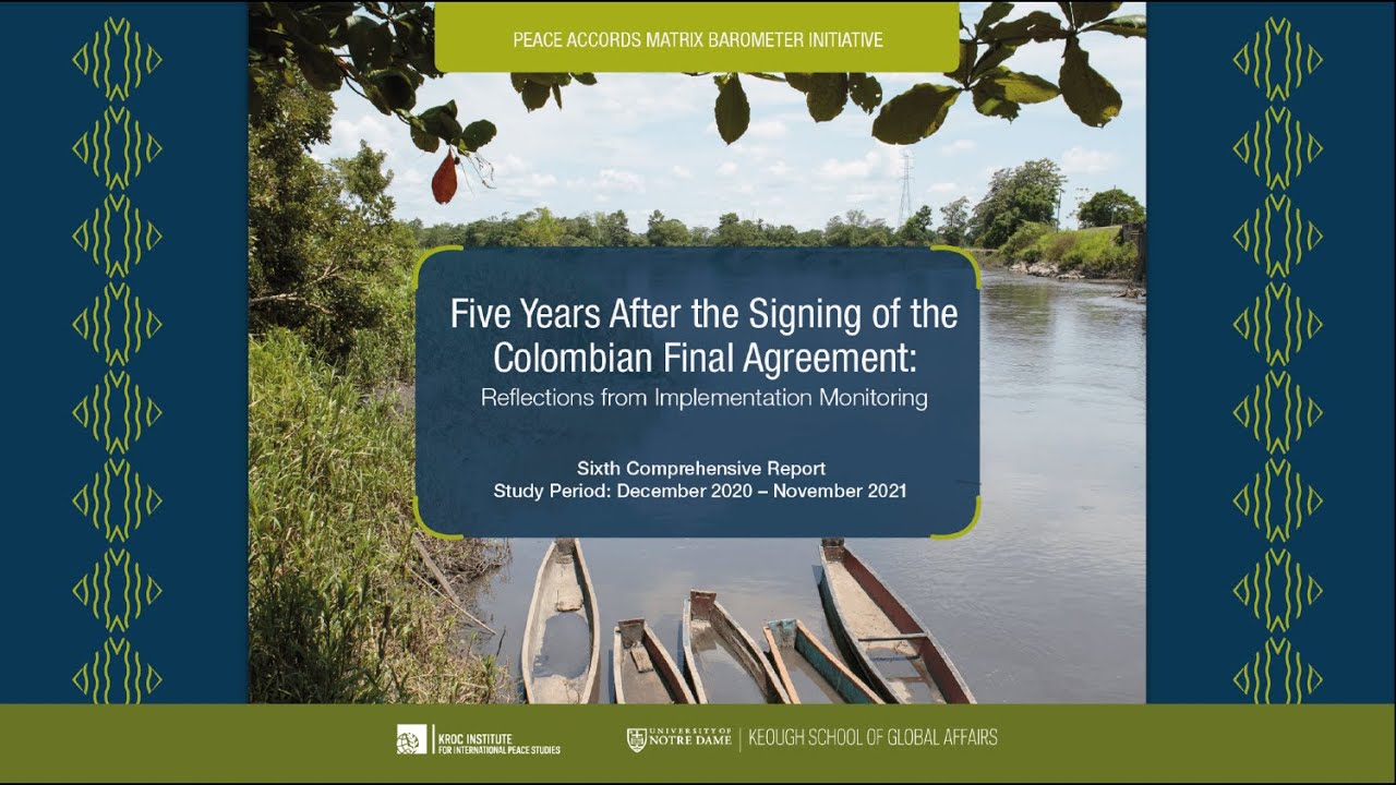 Key Messages of the Sixth Report on the implementation of the Final Agreement in Colombia