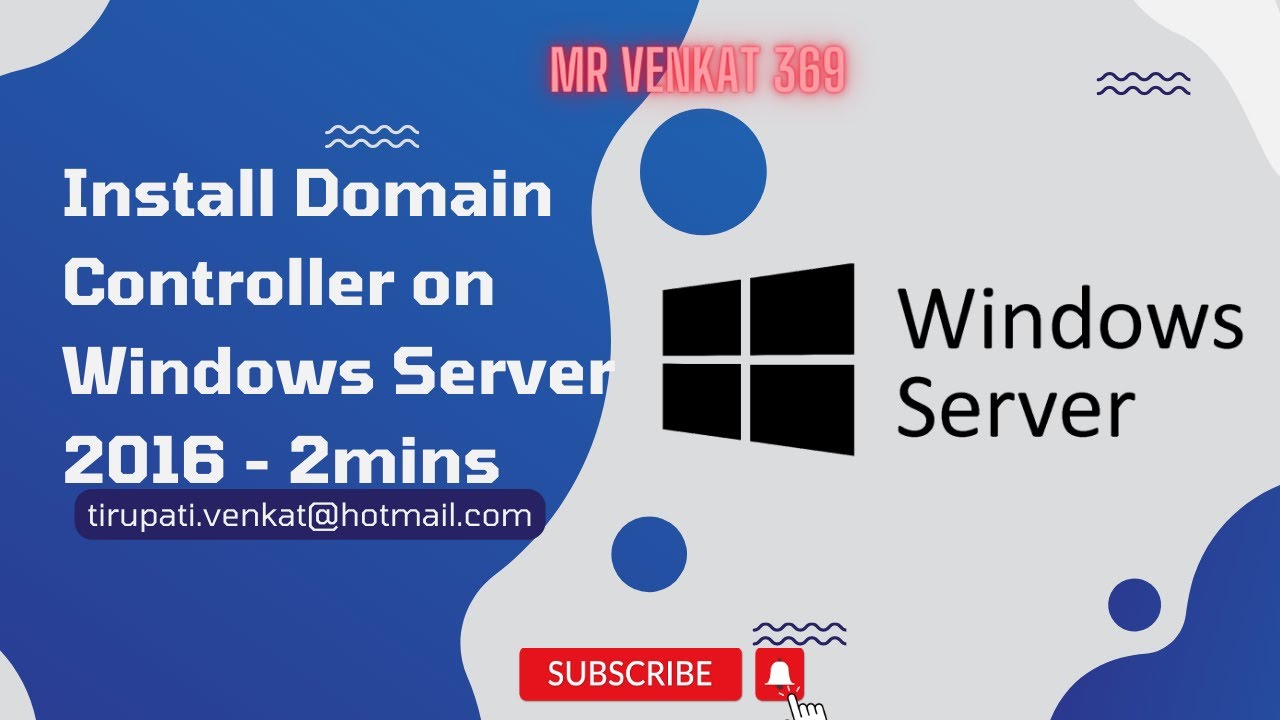 Installing Domain Controller on Windows Server 2016