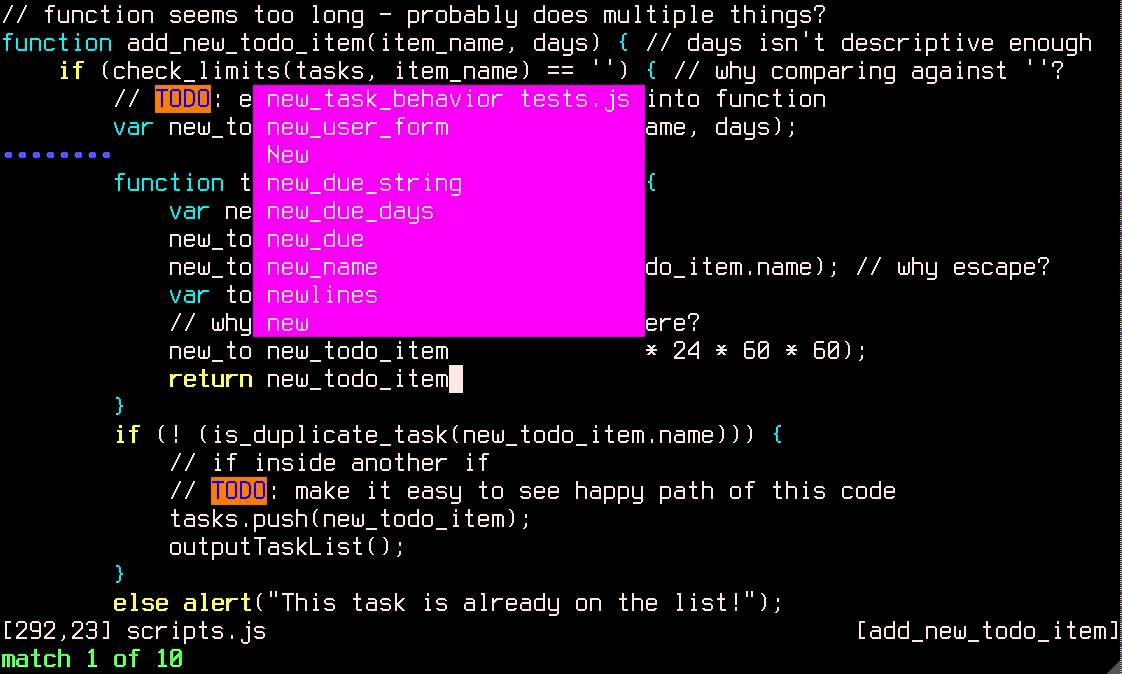 #2 Extract method (function)