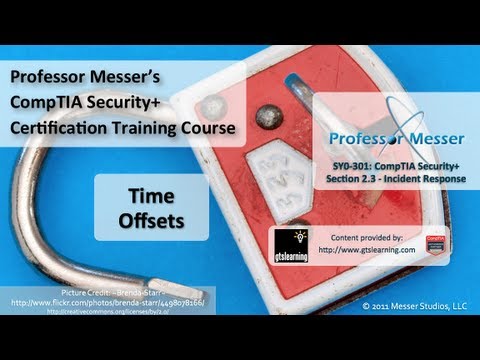 Time Offsets - CompTIA Security+ SY0-301: 2.3