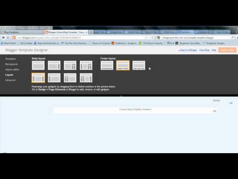 How To Change Your Blog Layout/Columns On The Blogger Template Designer