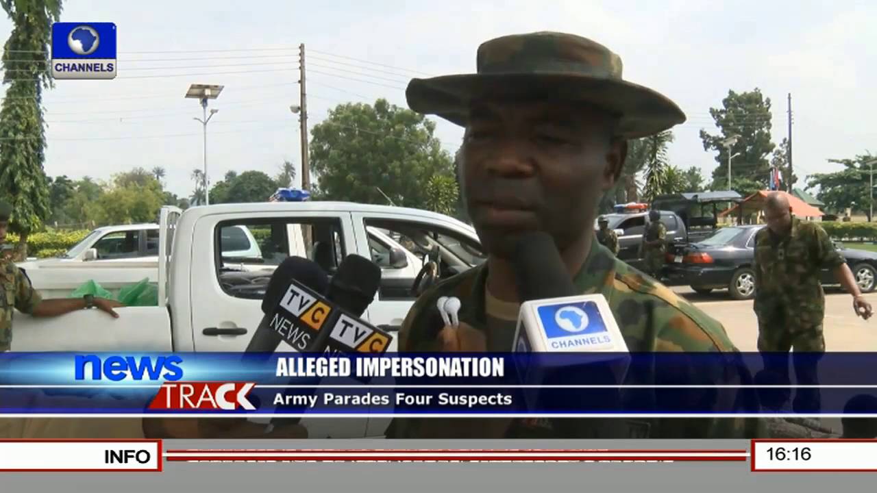 Alleged Impersonation: Army Parades Four Suspects