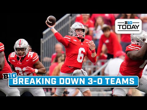 Breaking Down the 3-0 B1G Teams; Jim Harbaugh Stops By to Chat | B1G Today