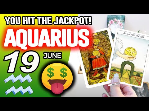 Aquarius ♒️🤑YOU HIT THE JACKPOT!💲💲 horoscope for today JUNE 19 2025 ♒️ #aquarius tarot JUNE